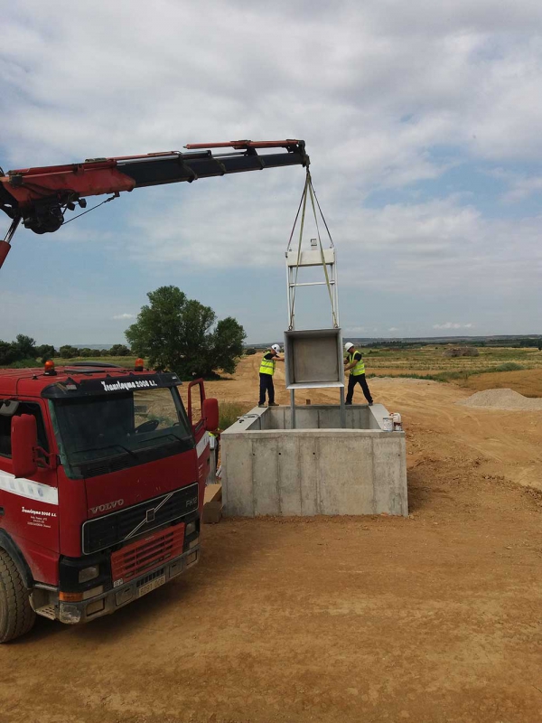 Gates in canals: Modernization of Molinar del Flumen (Huesca) · Regaber